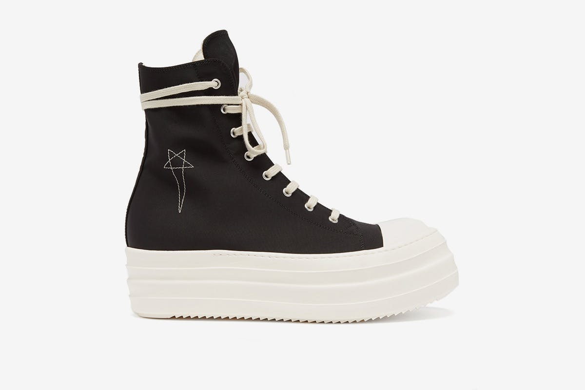 Rick Owens Double Bumper Canvas High-Top Ramones: Release Info