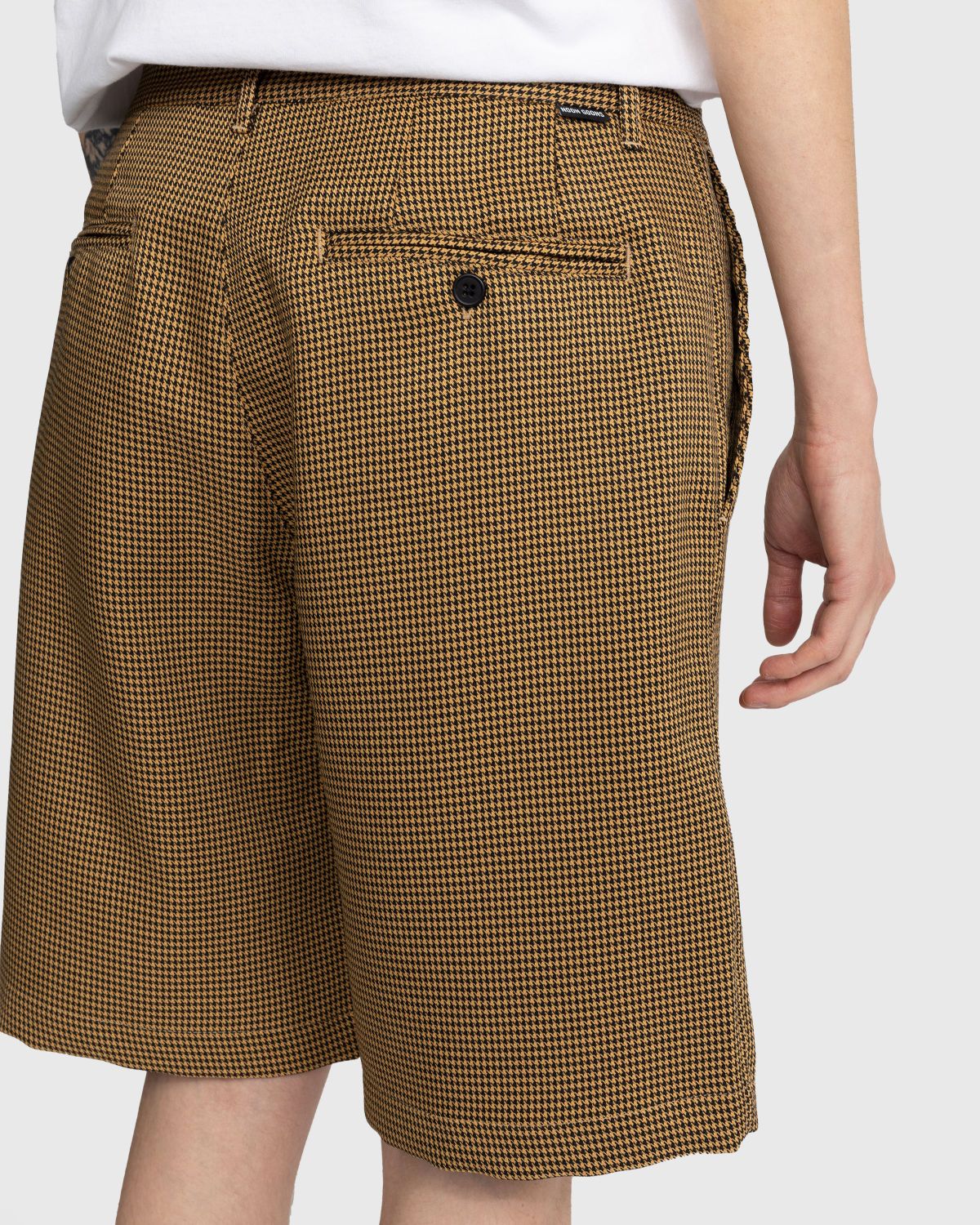 Noon Goons – Banned Houndstooth Shorts Brown | Highsnobiety Shop