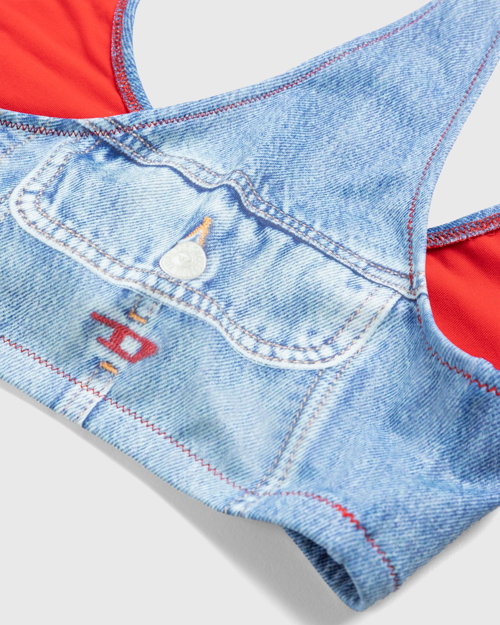 Diesel – Faux Denim Top Blue | Highsnobiety Shop