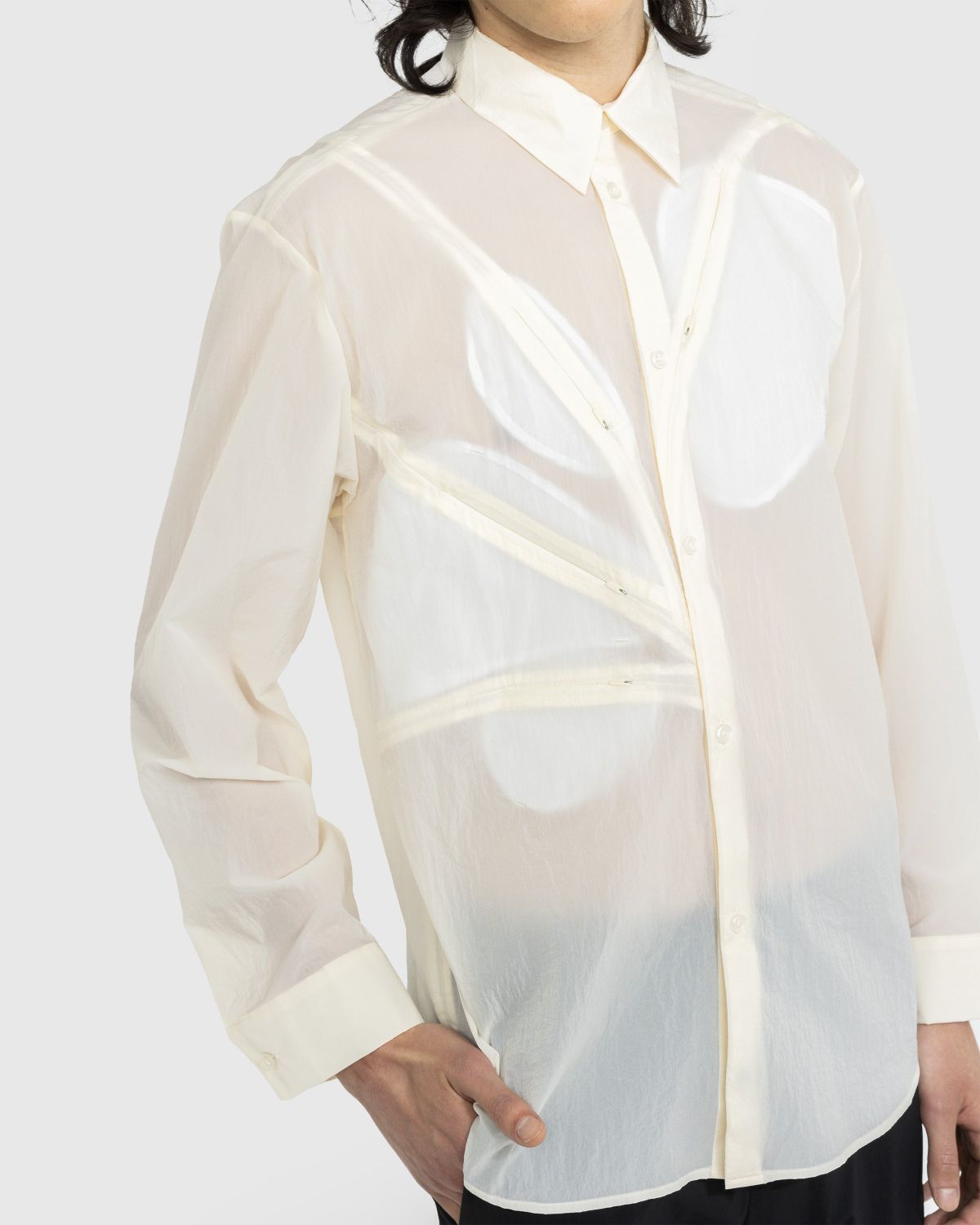 Post Archive Faction (PAF) – 5.0+ Shirt Center Ivory | Highsnobiety Shop