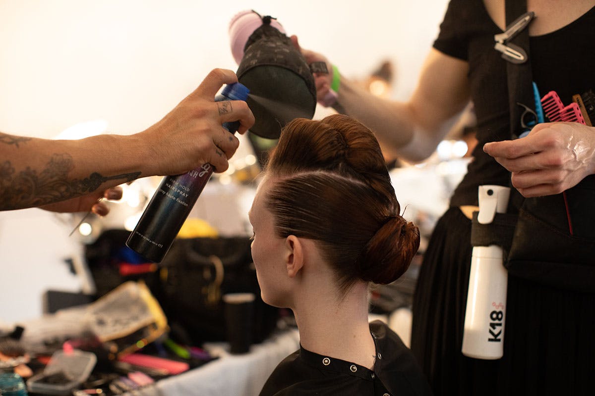 At Luar Fall/Winter 2023, Models Sported Gravity-Defying Hair