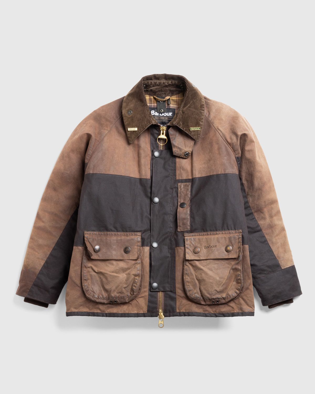 Barbour x Highsnobiety – Re-Loved Cropped Bedale Jacket 1 - 36 - Rusty ...