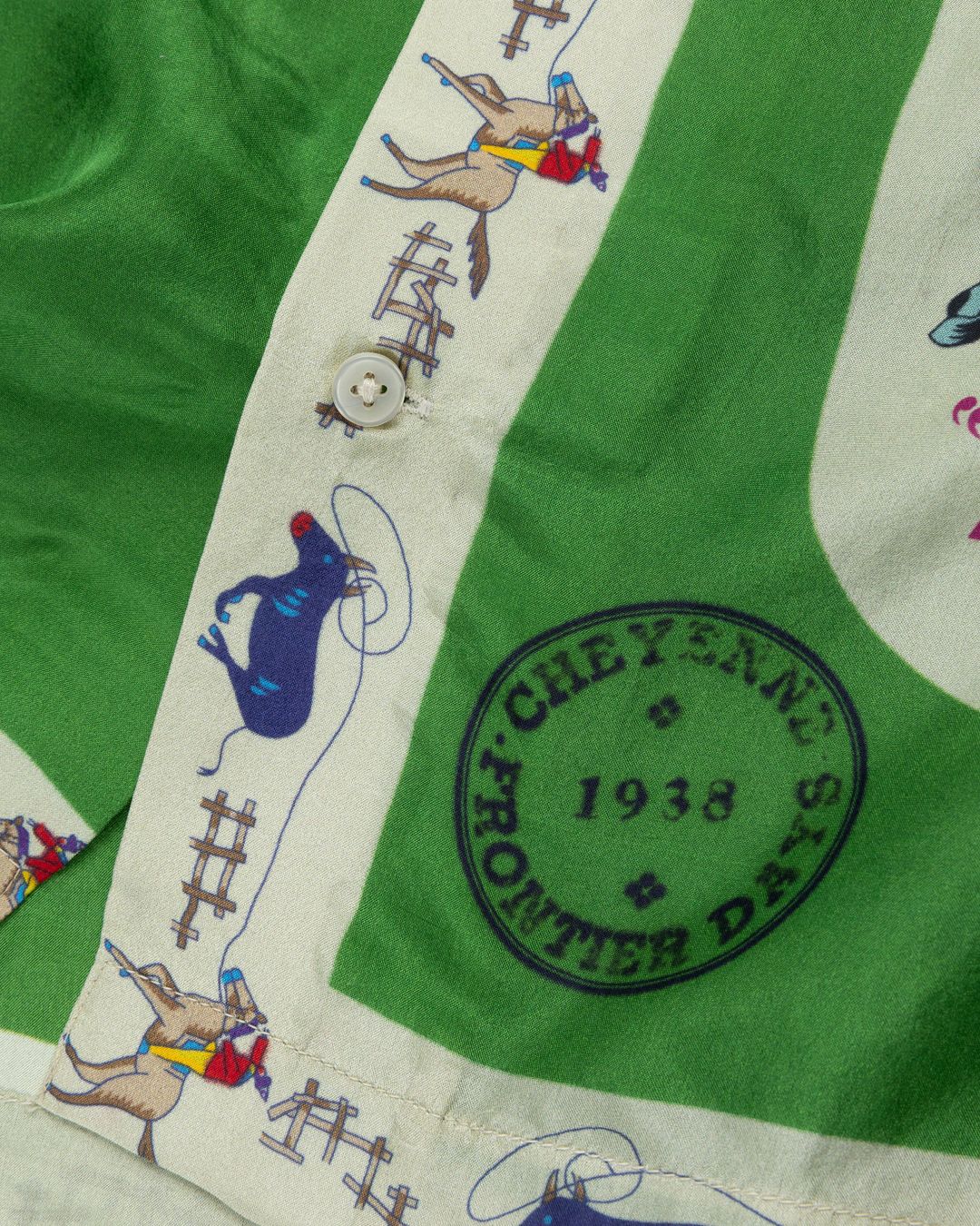 Bode – Round Up Short-Sleeve Shirt Green | Highsnobiety Shop