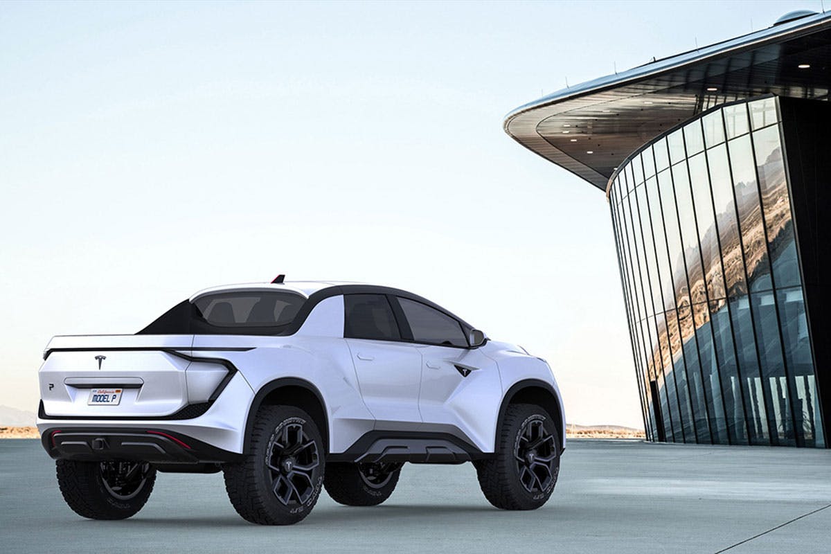 Concept Art Imagines Tesla's New Futuristic Pickup Truck