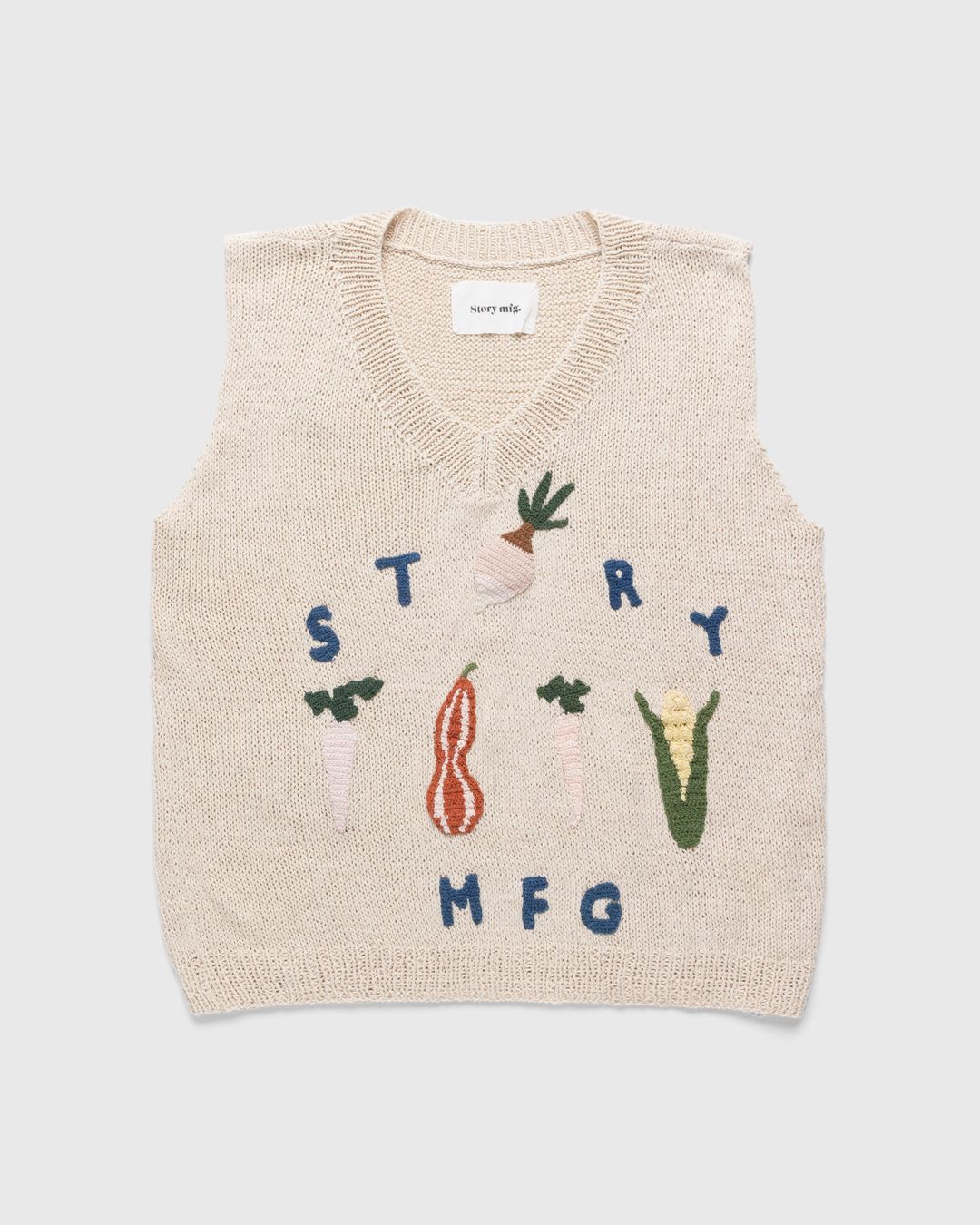 Story mfg. – Party Vest Squash White | Highsnobiety Shop