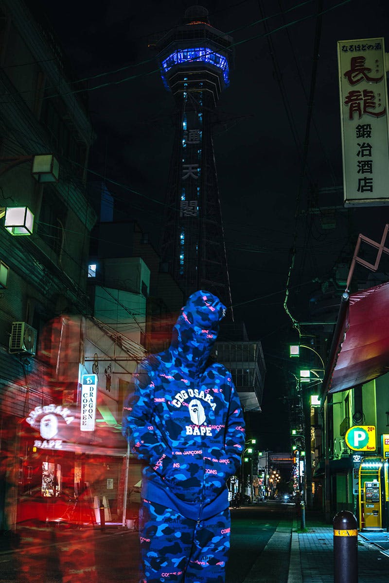 COMME des GARÇONS & BAPE Drop FW22 Clothing, BAPESTA Shoes