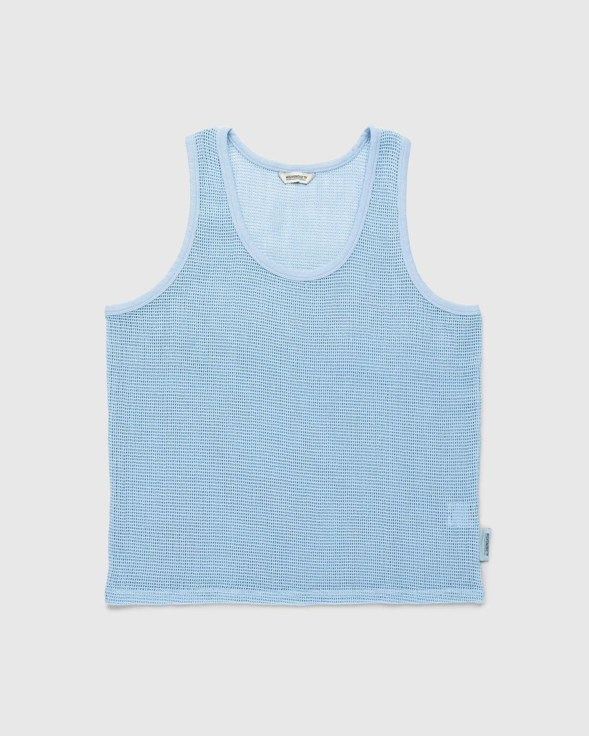 Highsnobiety – Cotton Mesh Knit Tank Top Blue | Highsnobiety Shop