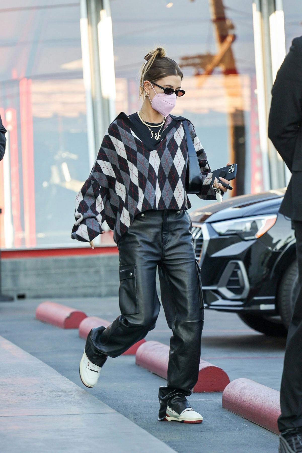 Hailey Bieber In New Balance x Casablanca XC-72