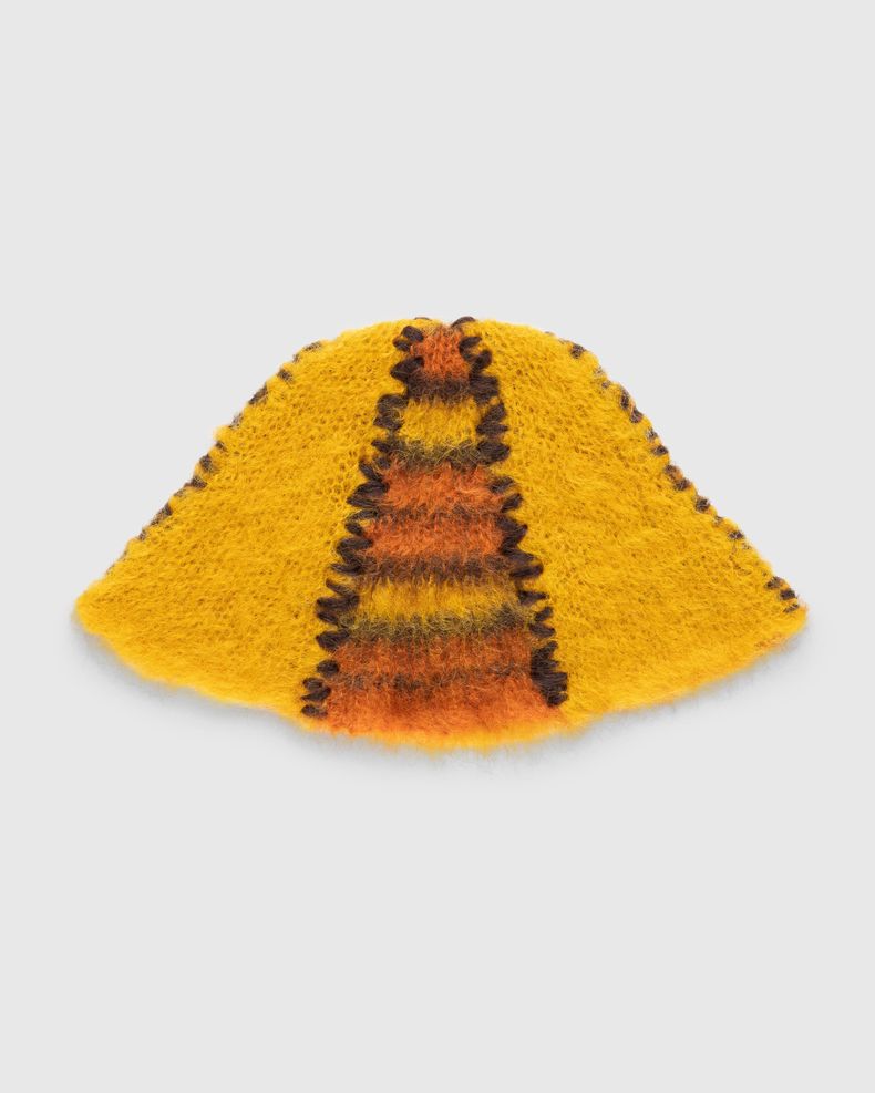 Marni – Color-Block Mohair Beanie Orange | Highsnobiety Shop