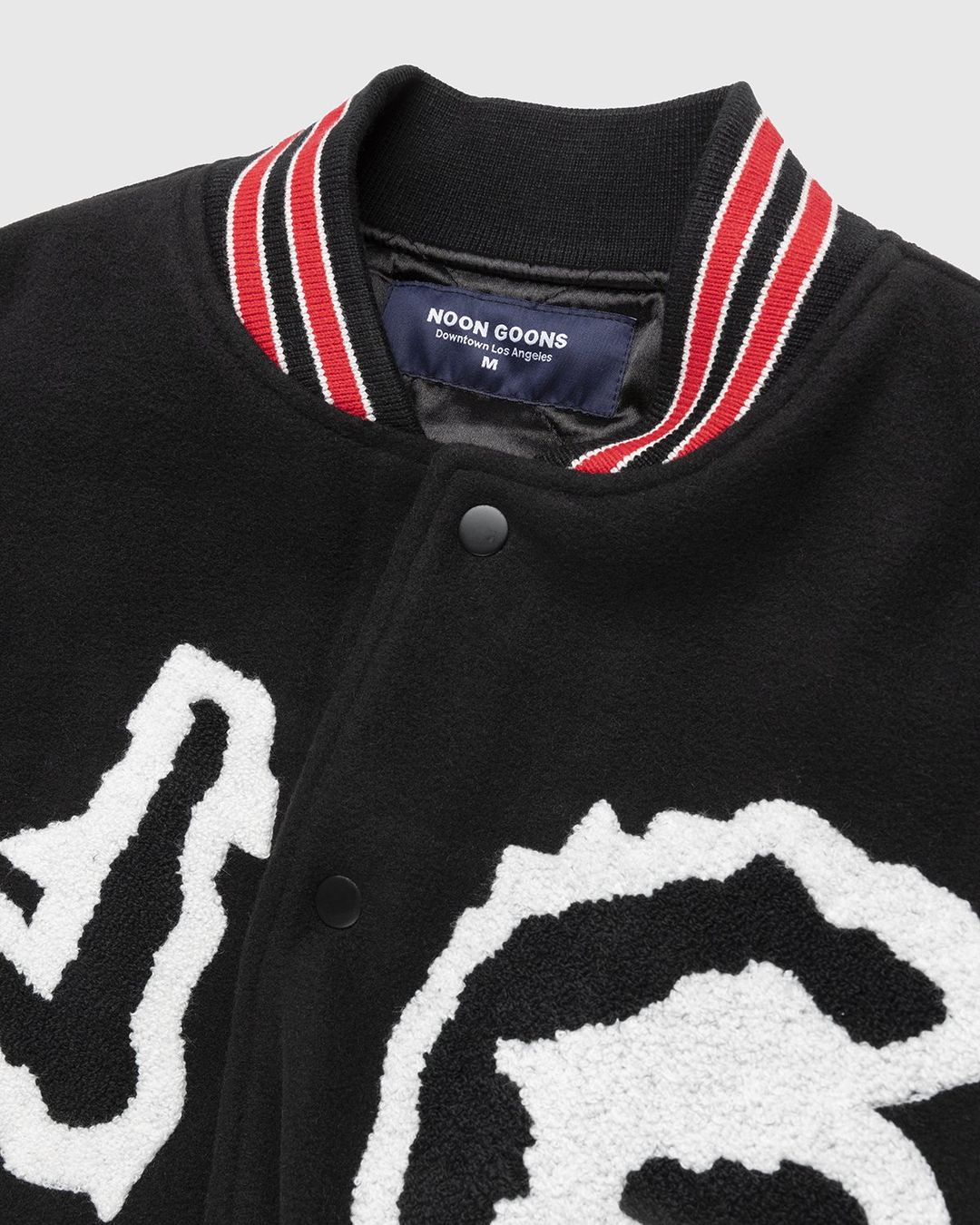 Noon Goons – Skyline Varsity Jacket Black | Highsnobiety Shop