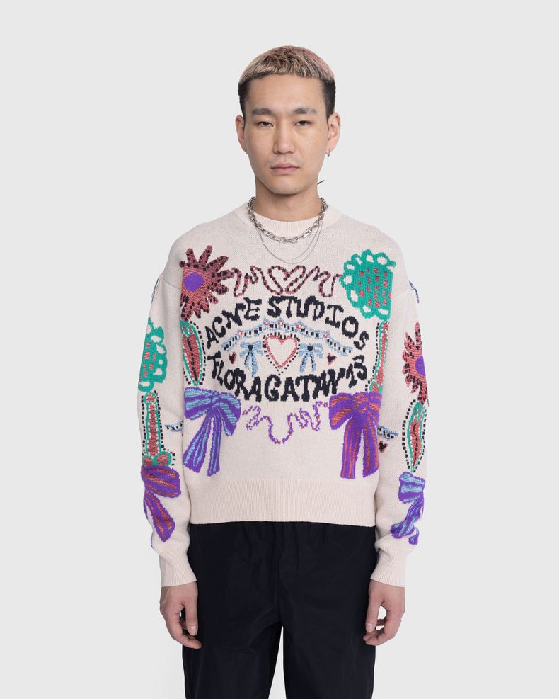 Acne Studios – Floragatan Jacquard Sweater Multi | Highsnobiety Shop