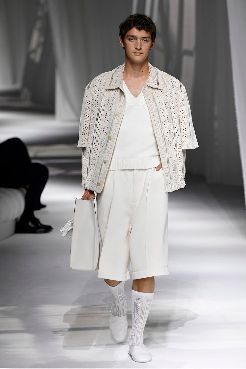 Silvia Venturini Fendi’s Swan Song was a Linen & Pearls Kind of Affair