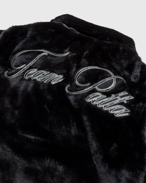 Patta – Faux Fur Coach Jacket Black | Highsnobiety Shop