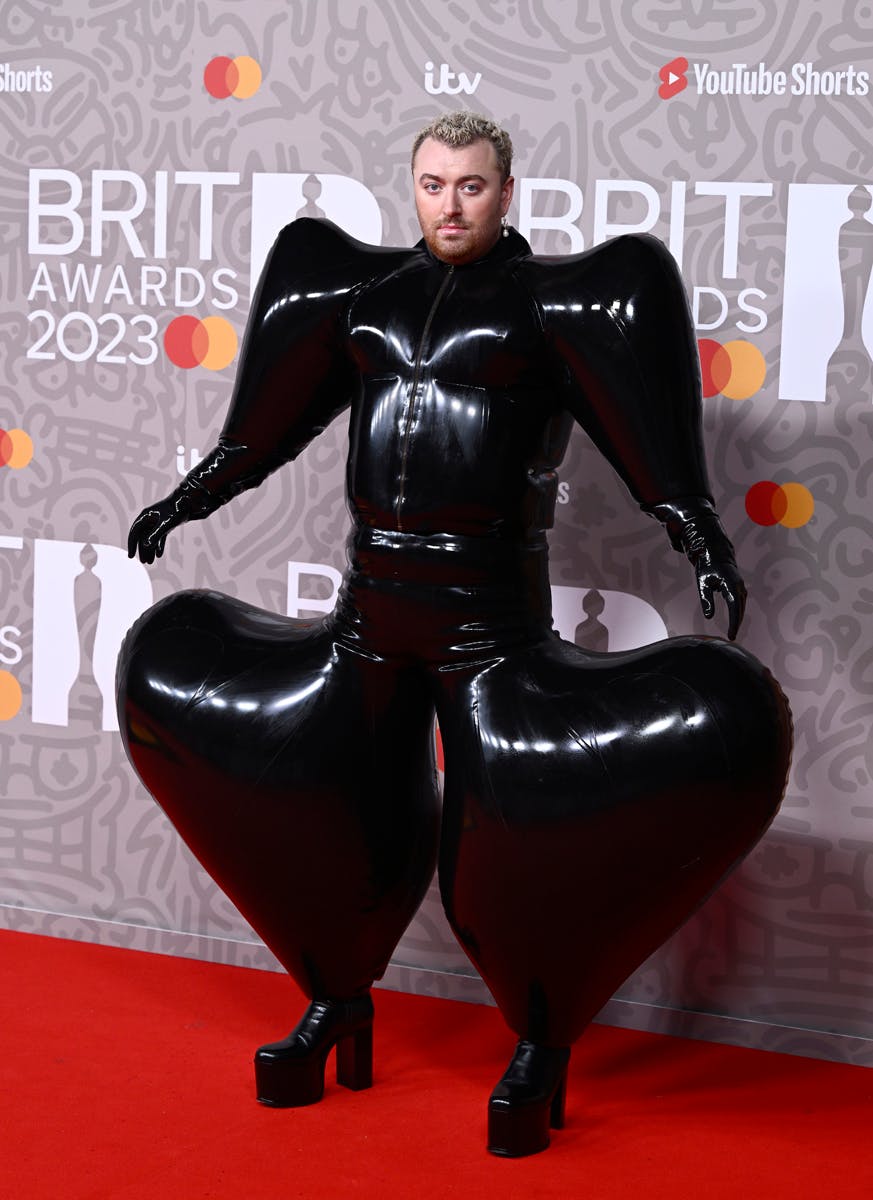 Sam Smith Wore A Wildly Inflatable Suit To The Brit Awards