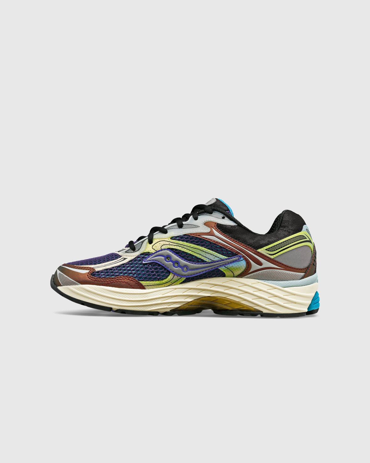 Saucony – ProGrid Omni 9 Purple/Yellow | Highsnobiety Shop