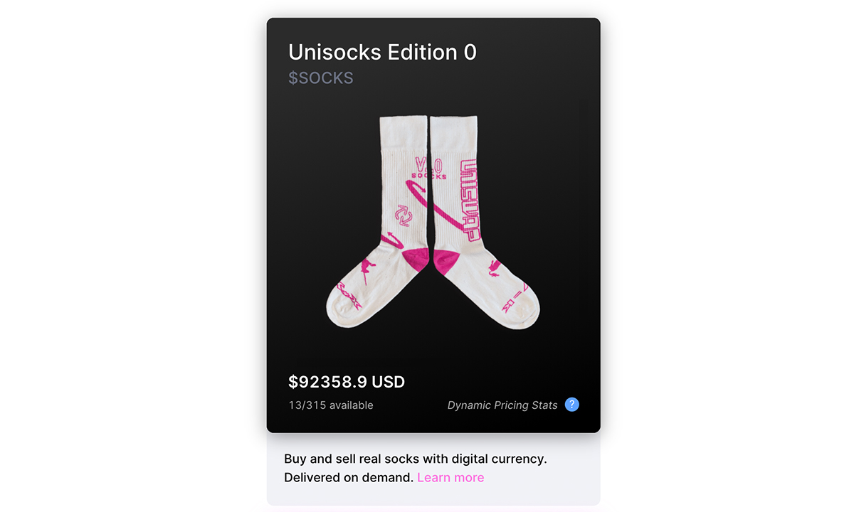 Crypto Socks Are the Latest Wearable Meme