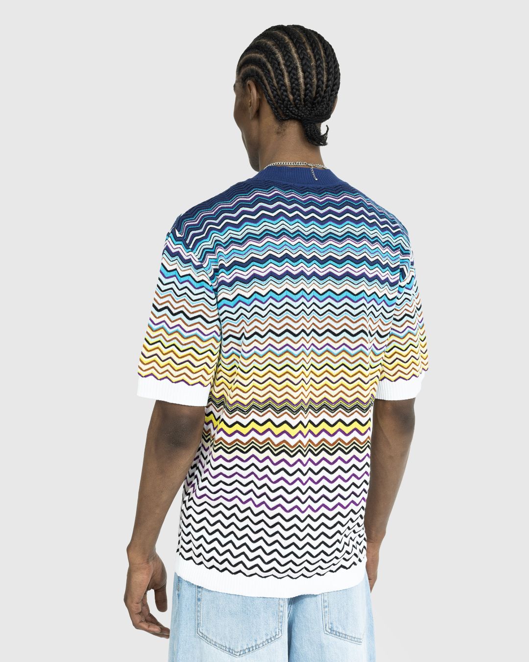 Missoni – Chevron T-Shirt Blue/Black/White | Highsnobiety Shop