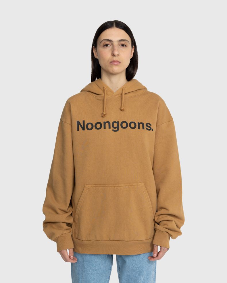 Noon Goons – Here To Stay Hoodie Brown | Highsnobiety Shop