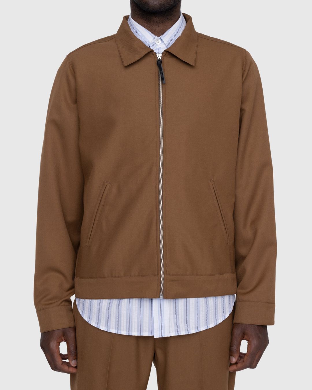 Highsnobiety – Wool Blend Garage Jacket Brown | Highsnobiety Shop