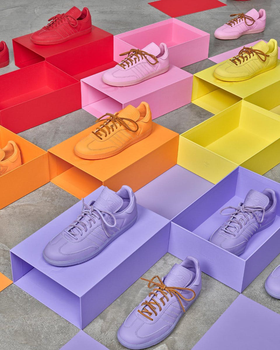 Pharrell's Humanrace & adidas Unveil Sambas "Colors" Collab