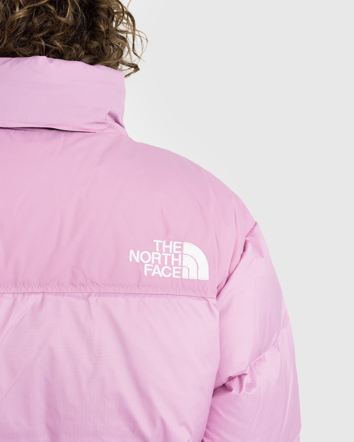 Hot pink north face coat online