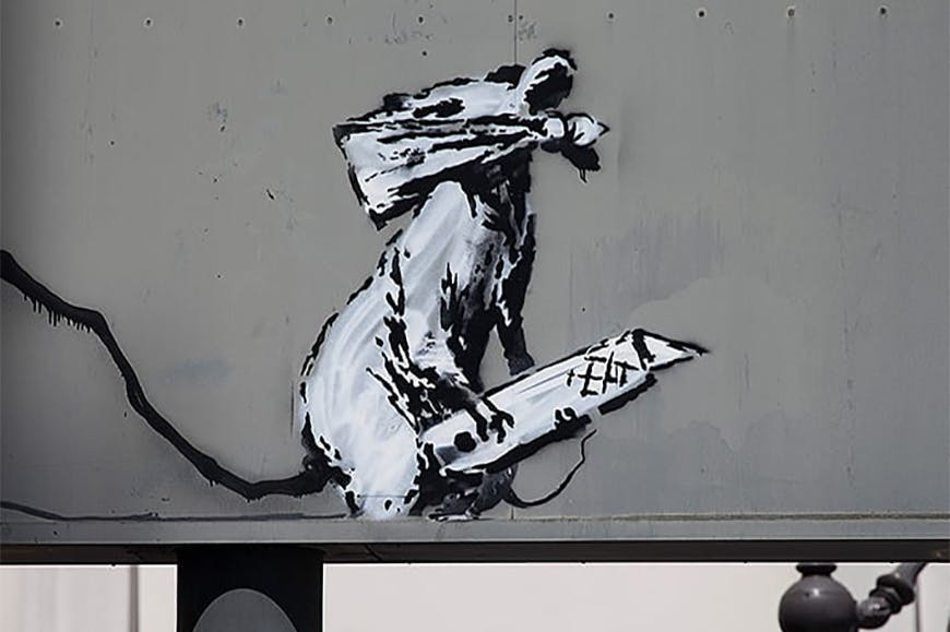 Banksy Debuts New Rat Murals in Paris