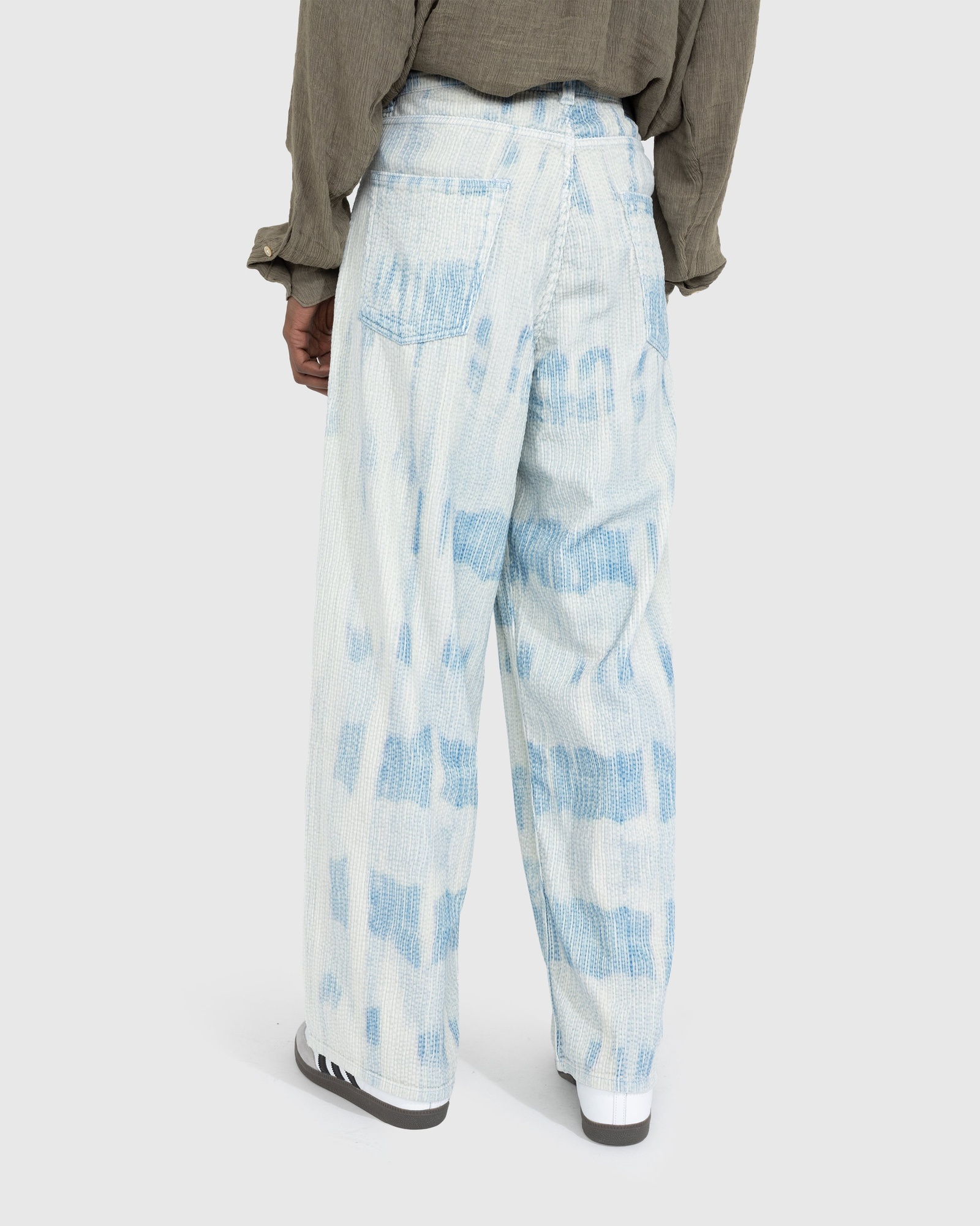 Our Legacy – Vast Cut Pants Blue Brush Stoke Print | Highsnobiety Shop