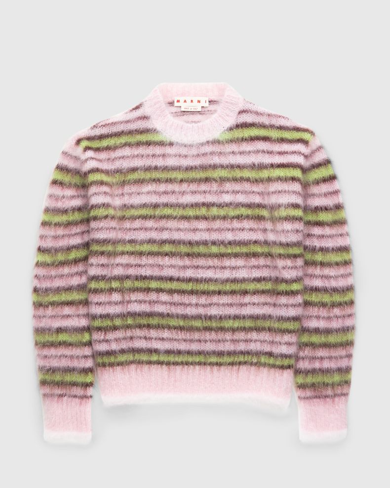 Marni – Striped Mohair Sweater Multi | Highsnobiety Shop