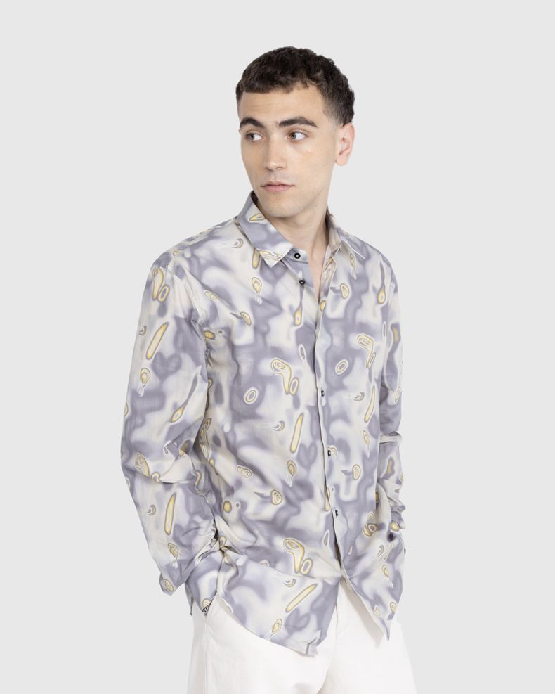 Trussardi – Cotton Heat Map Print Shirt Grey | Highsnobiety Shop