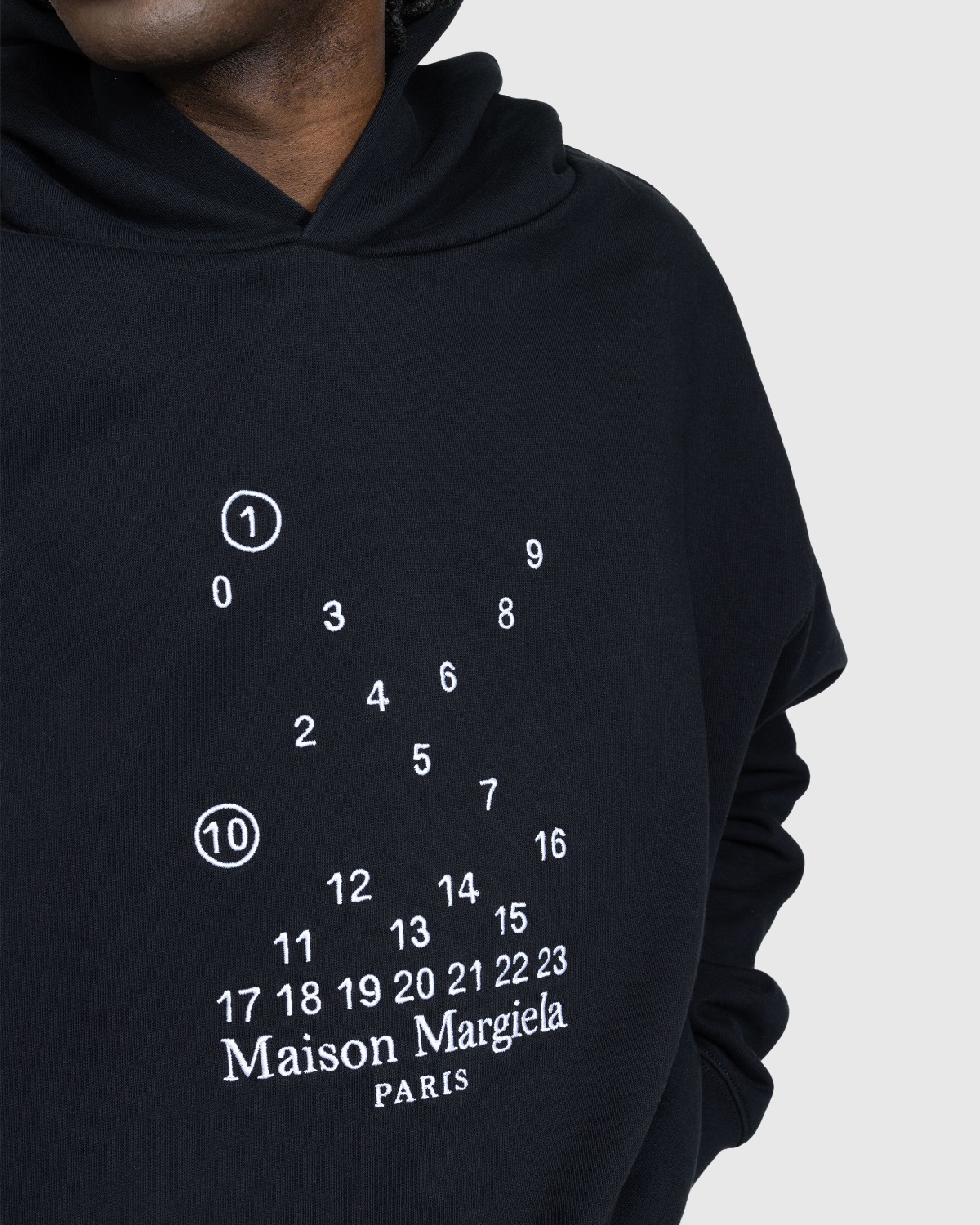 Maison Margiela – Numerical Logo Hoodie Black | Highsnobiety Shop
