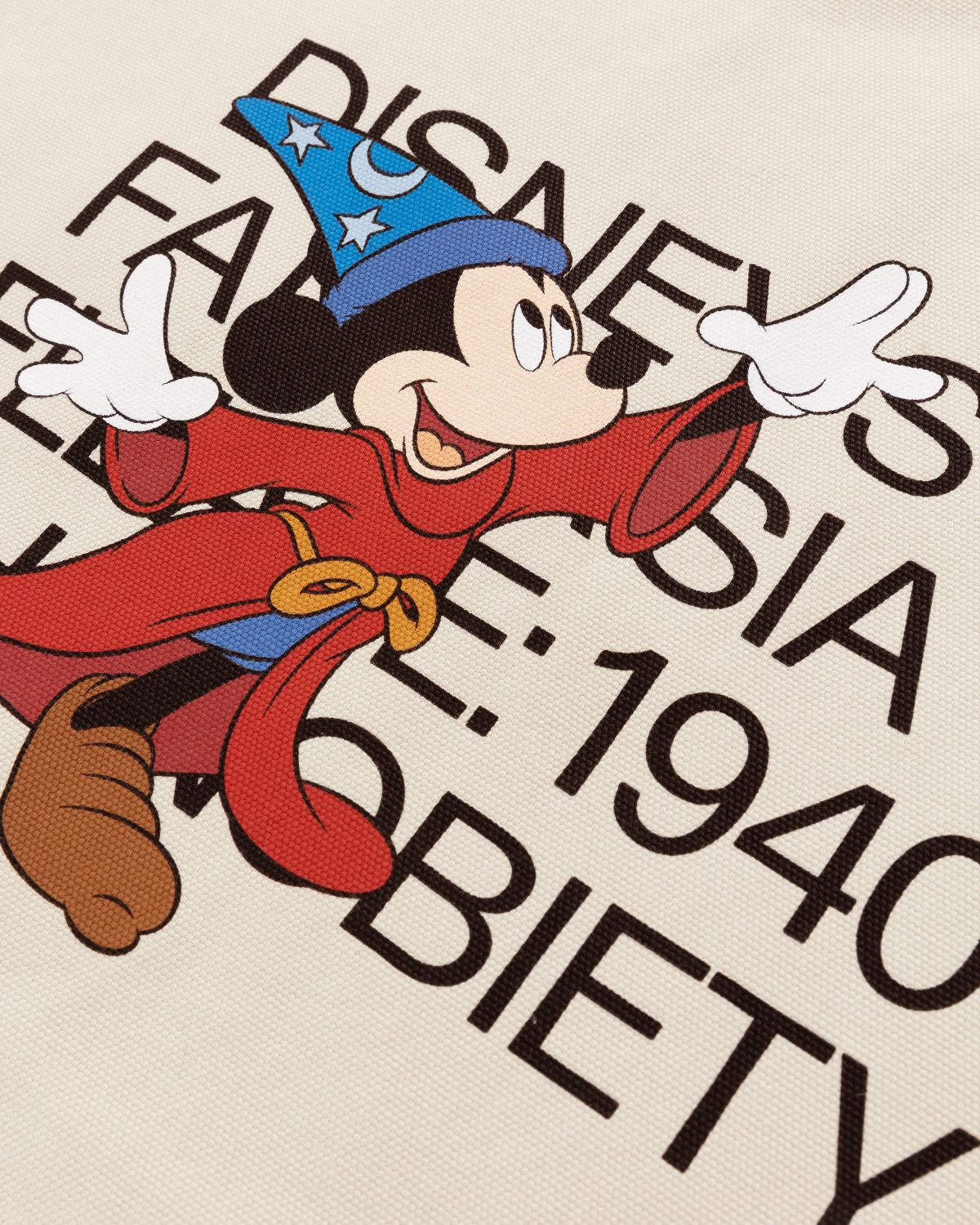 Disney Fantasia x Highsnobiety – Sorcerer Mickey Tote Bag Eggshell ...