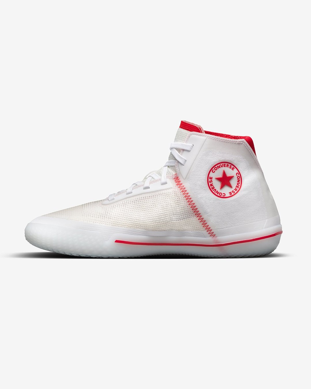 Converse – All Star Pro Bb Hi White/University Red | Highsnobiety Shop