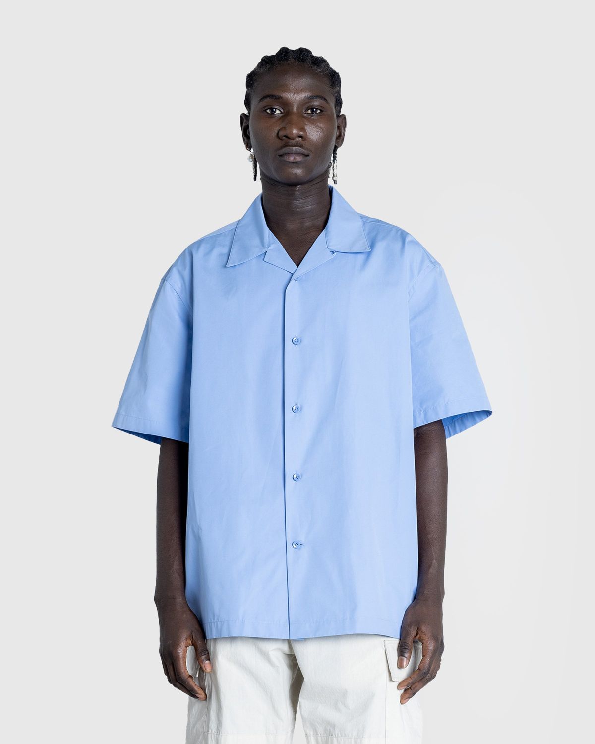 Jil Sander – Short-Sleeve Cotton Shirt Pastel Violet | Highsnobiety Shop