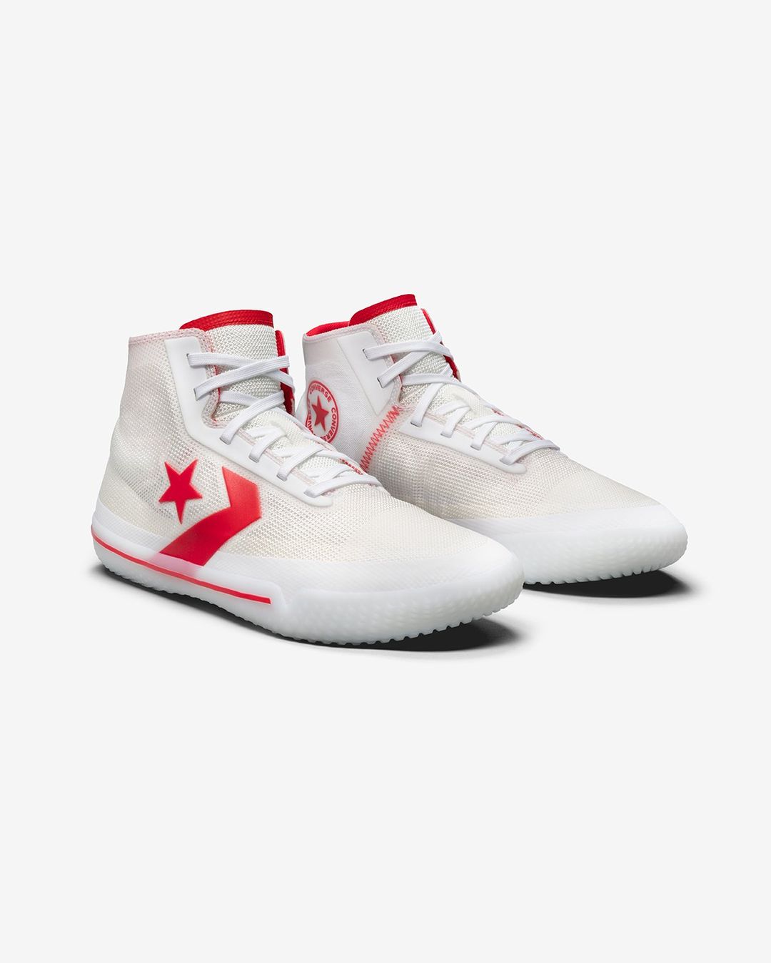 Converse – All Star Pro Bb Hi White/University Red | Highsnobiety Shop