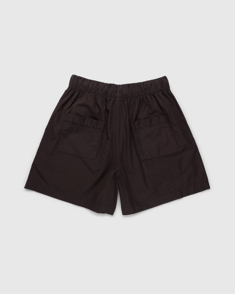 Tekla – Cotton Poplin Pyjamas Shorts Coffee | Highsnobiety Shop