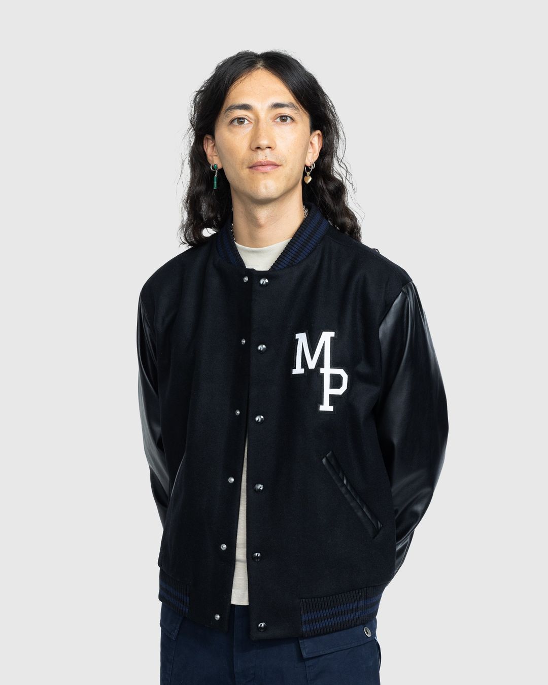 A.P.C. x Jean Touitou – Miss Rayon Varsity Jacket Black | Highsnobiety Shop