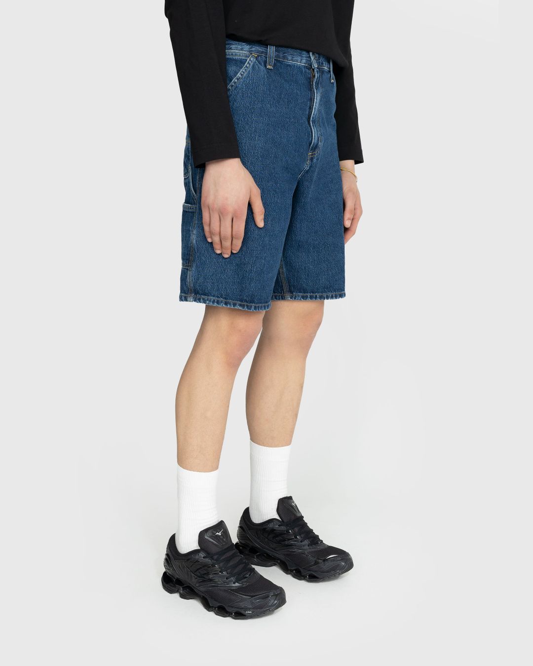 Carhartt WIP – Single Knee Short Stonewashed Blue | Highsnobiety Shop