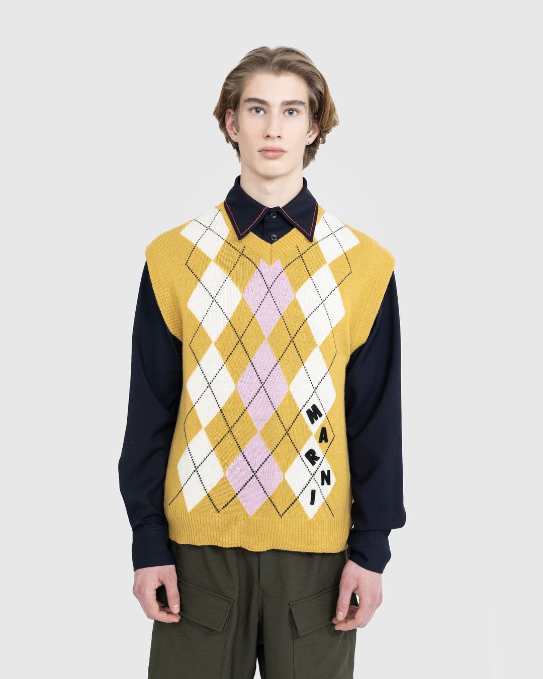 Marni – V-Neck Vest Yellow | Highsnobiety Shop
