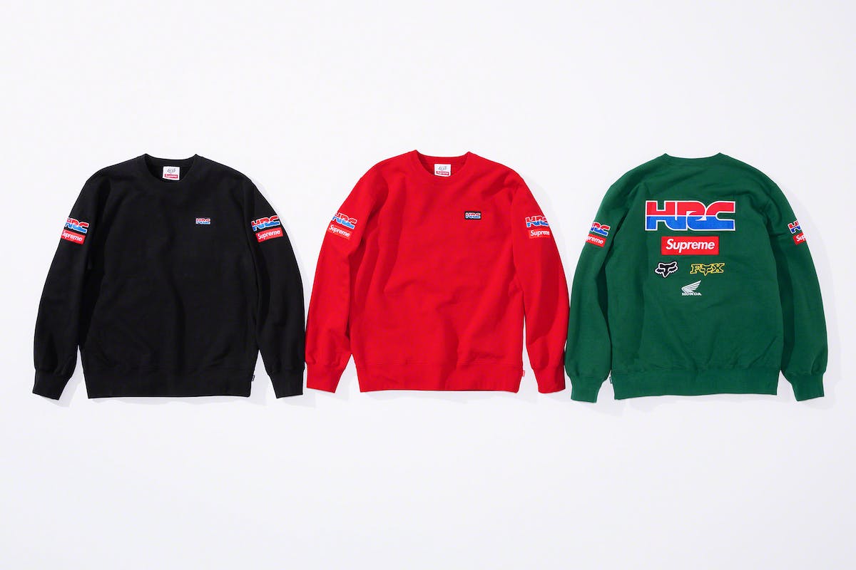 Supreme Announces Collab With Fox Racing & Honda