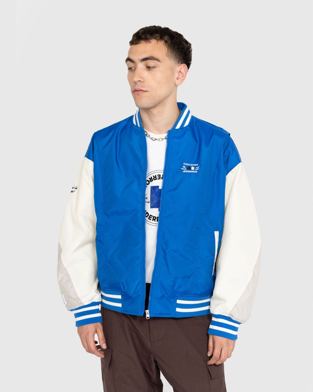Converse x Ader Error – Shapes Varsity Jacket Cobalt Blue ...