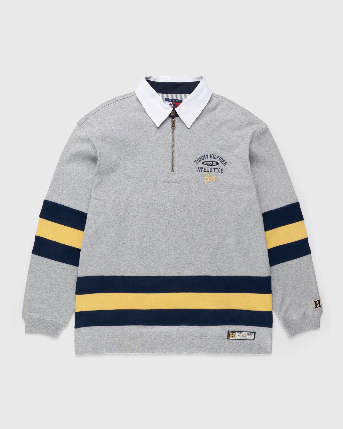 Patta x Tommy Hilfiger – Rugby Shirt Mid Grey Heather | Highsnobiety Shop