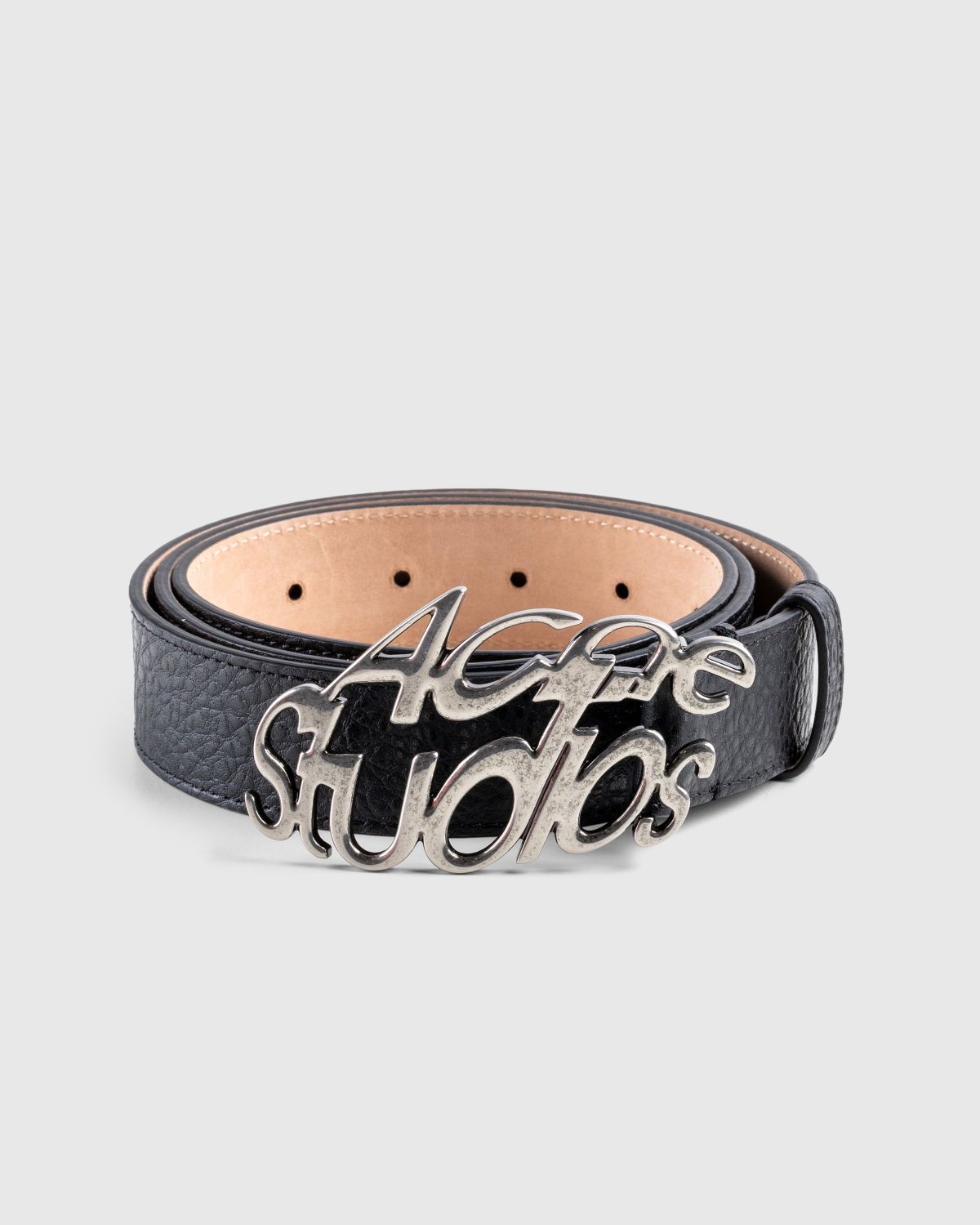 Acne Studios – Logo Buckle Belt Black | Highsnobiety Shop
