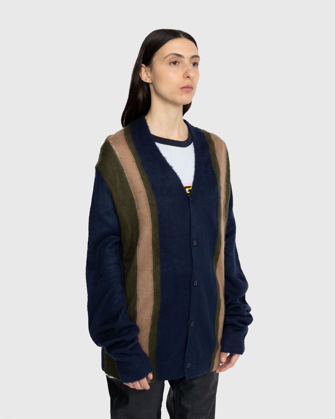 Noon Goons – Recess Knit Cardigan Navy/Green | Highsnobiety Shop