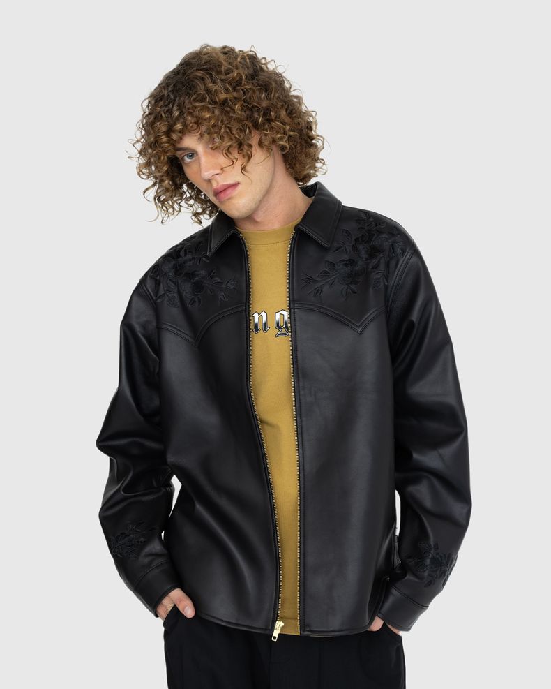 Noon Goons – Droptop Zip Shirt Black | Highsnobiety Shop