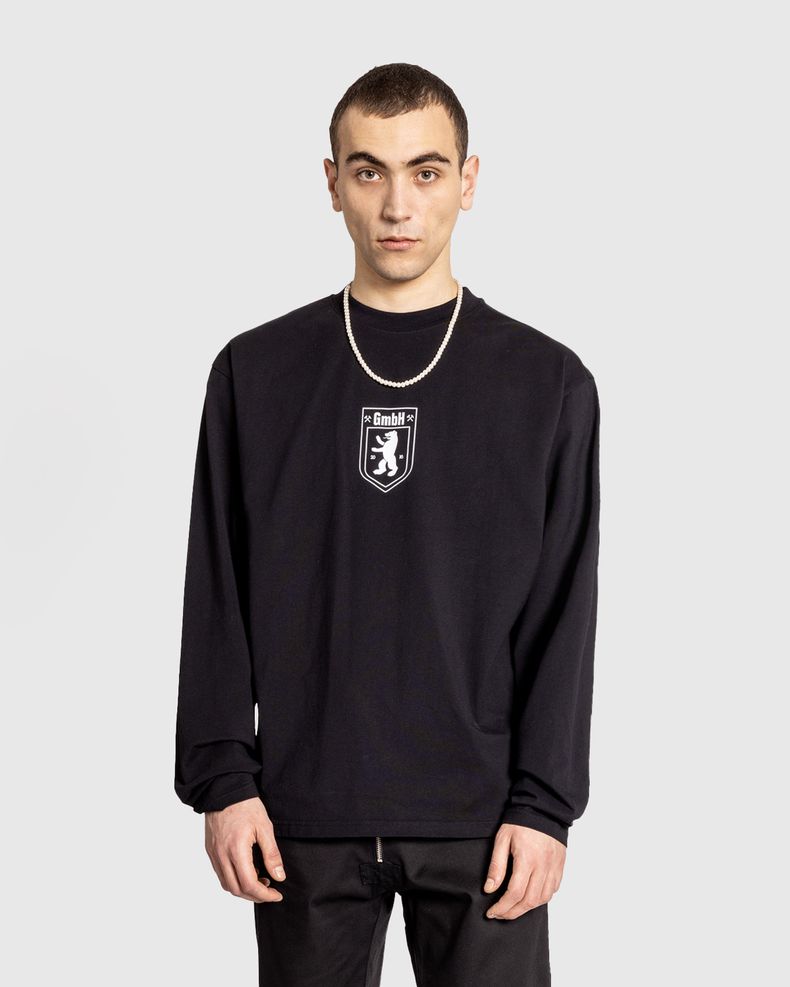 GmbH – Organic Cotton Jersey Long-Sleeve Black | Highsnobiety Shop