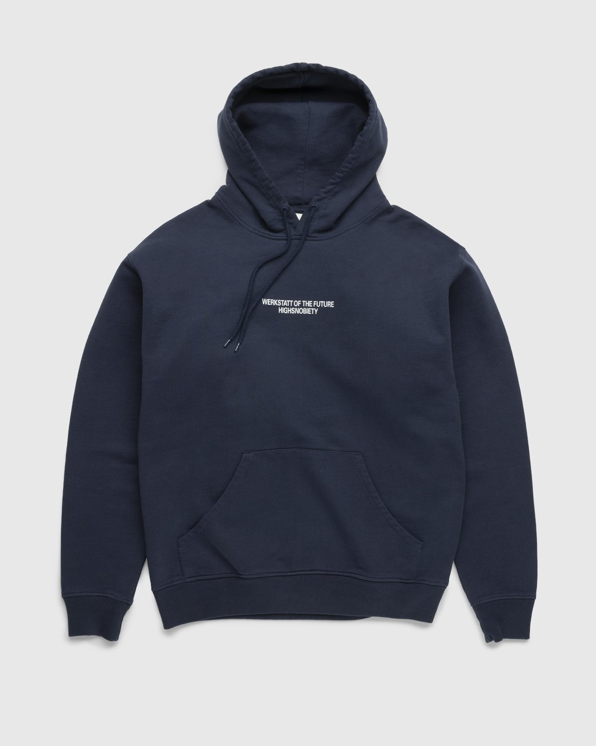Highsnobiety – HSNB Logo Hoodie Navy | Highsnobiety Shop