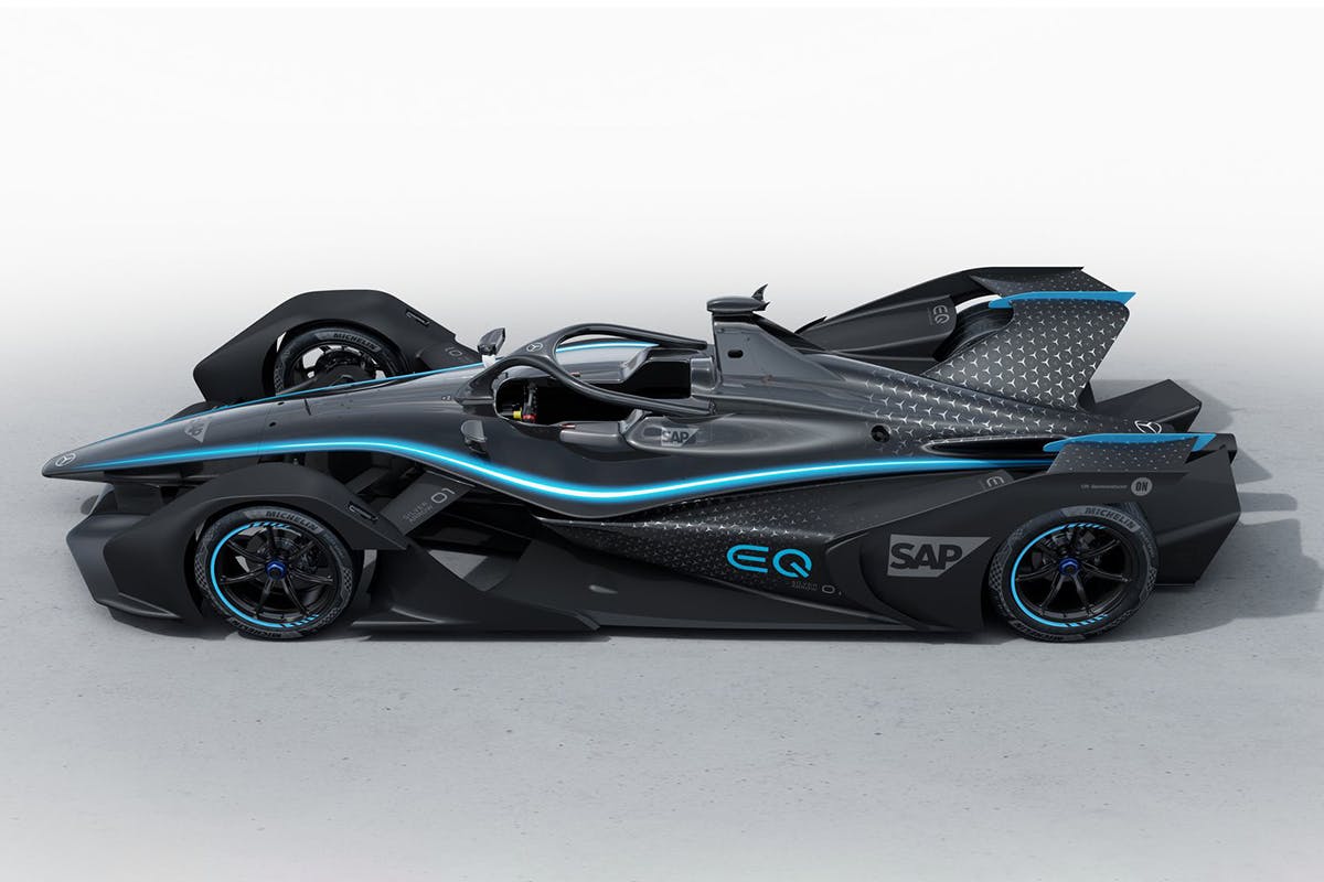 Mercedes Benz Unveils Its All-Electric Race-Car