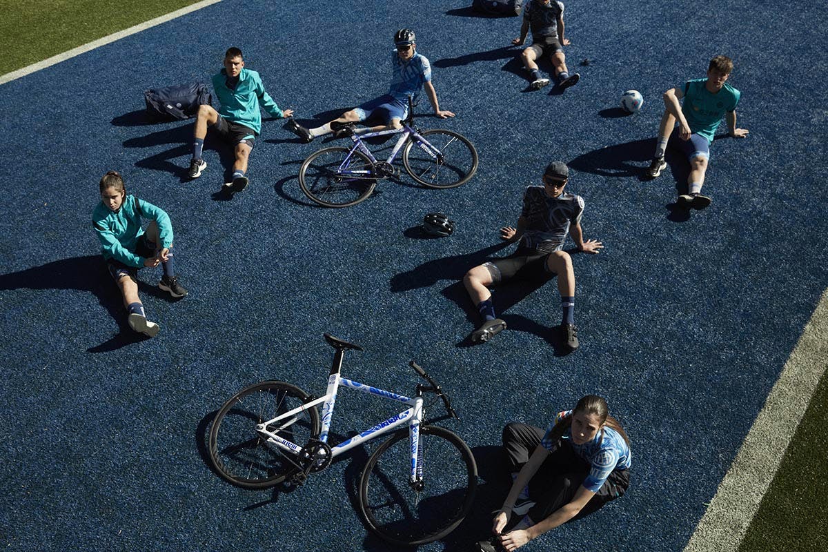 Cinelli and Inter's New Collection Bridges Cycling and Football