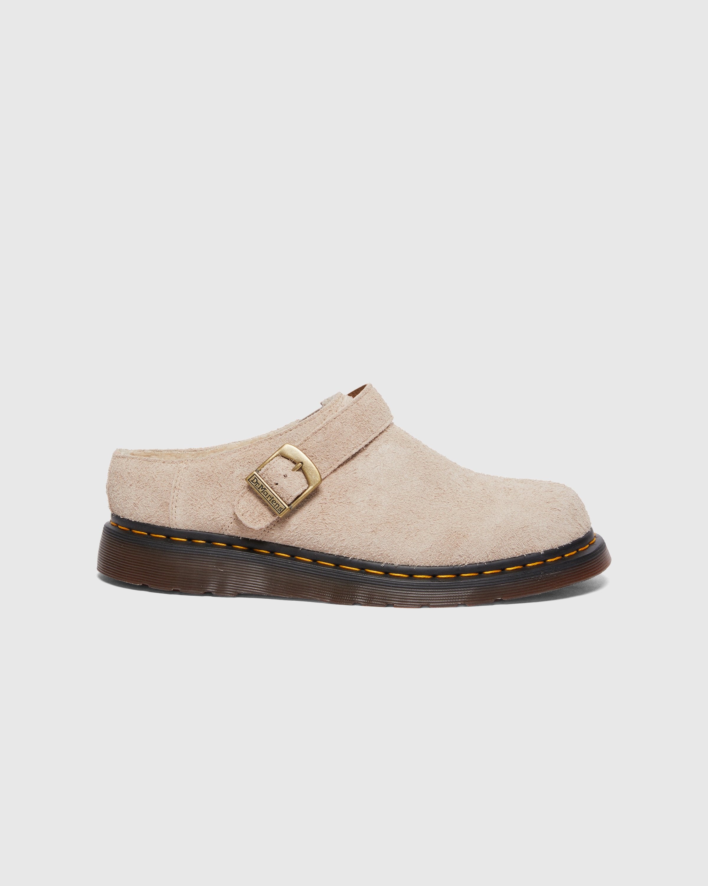 Dr. Martens – Isham Vintage Taupe Long Napped Suede | Highsnobiety Shop