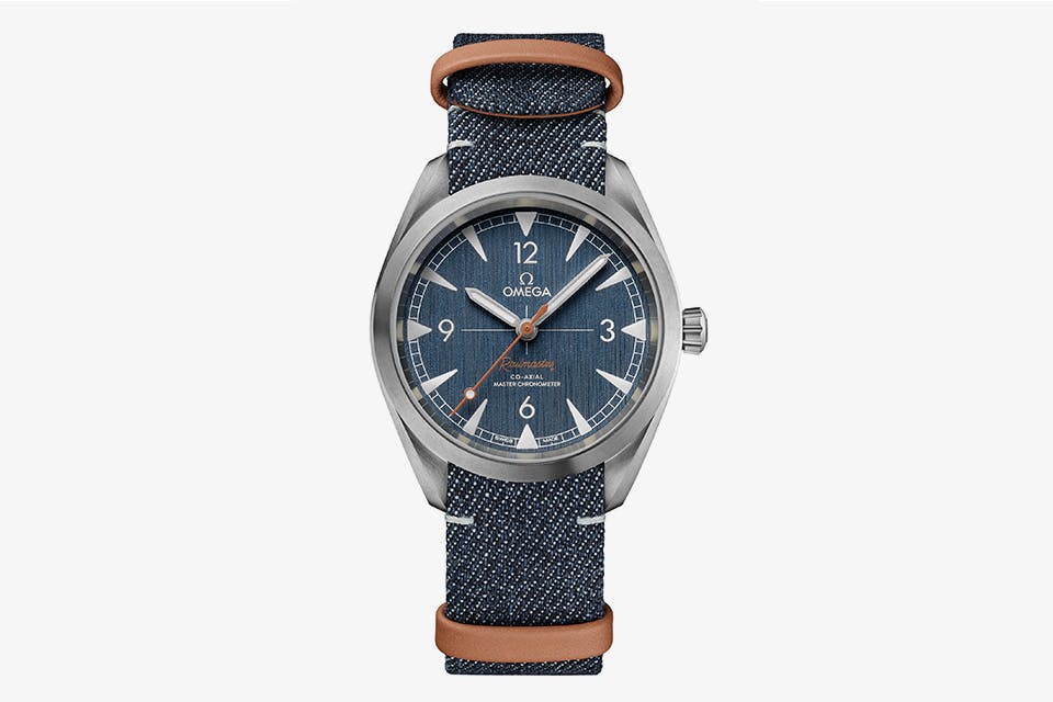Omega's Denim-Dial Railmaster Pays Homage to Working Class Life
